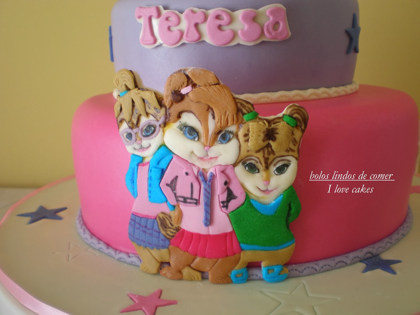 Bolos lindos de comer: Bolo Esquiletes / Chipettes cake