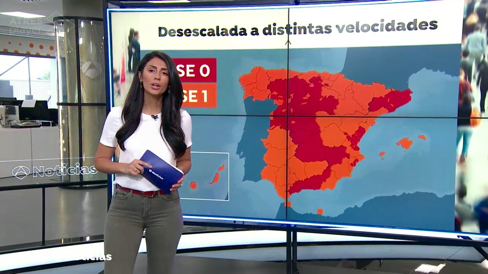 Miss Presentadoras TV: Noor Ben Yessef. A3 Noticias Fin de Semana (9/5/20)