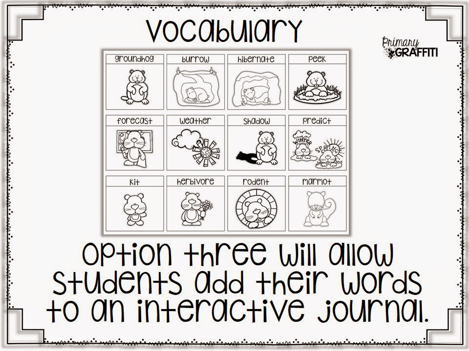 Primary Graffiti: Groundhog Informational Book Companion