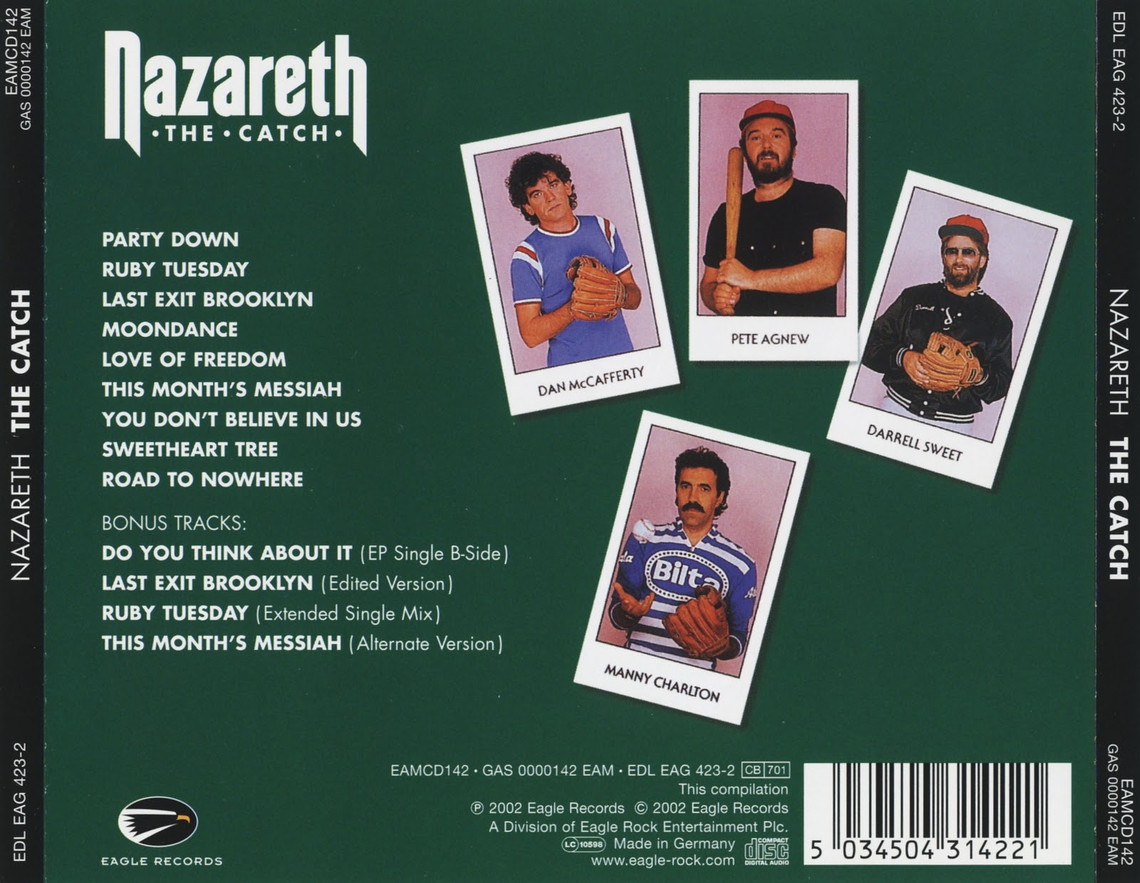 Classic Rock Covers Database: Nazareth - The Catch - Released Year 1984