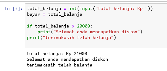 Percabangan pada Python - Thinkstudio21