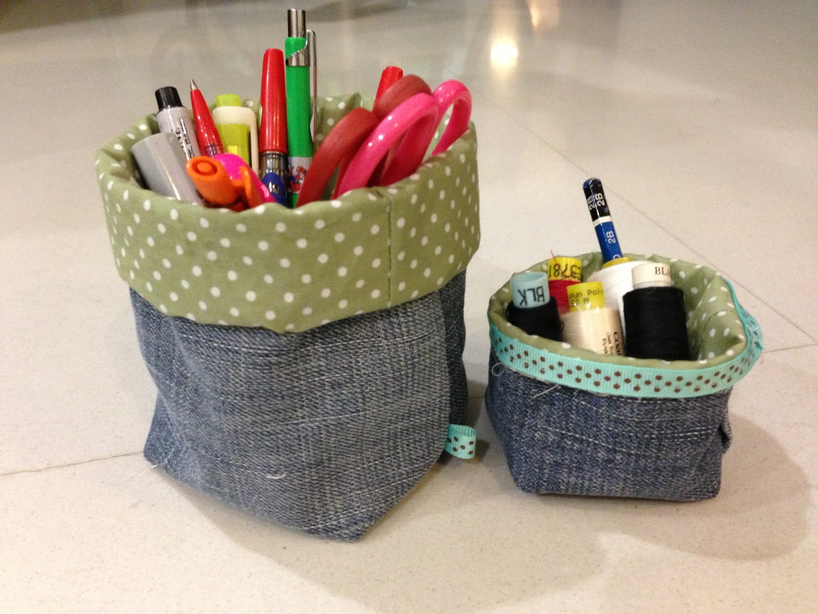 Handmade Projects by Peggy Koh: Projects - Fabric Containers/Organizers