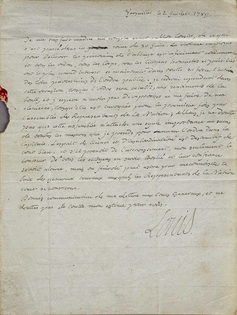 Rodama: a blog of 18th-century & Revolutionary France: Two letters of ...