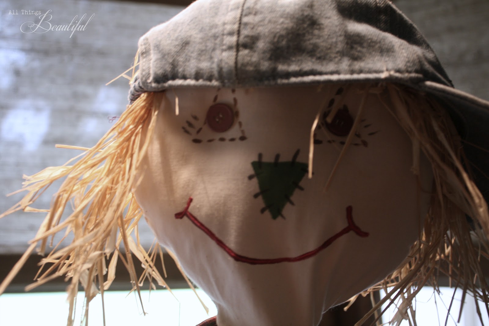 All Things Beautiful: Tabletop {Keepsake} Scarecrows DIY