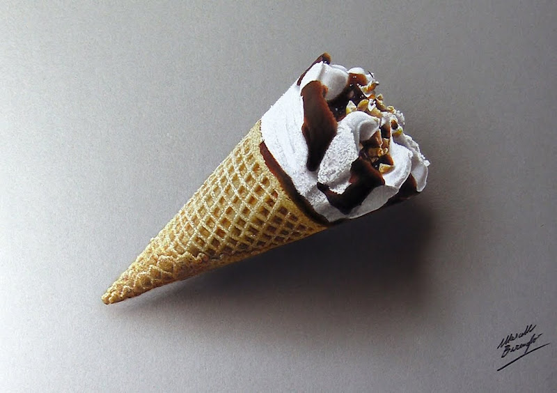 Drawing Cornetto Ice Cream - Marcello Barenghi