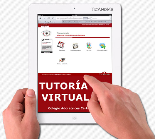 Tuto-TICS: Tutoria virtual. Colegio Adoratrices