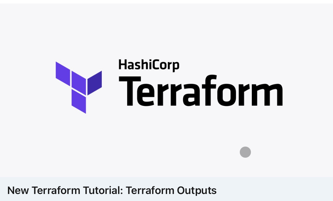 New Terraform Tutorial Terraform Outputs