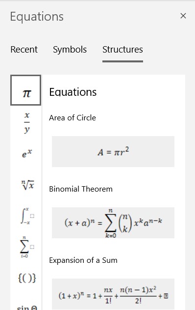 Equation Editor comes to OneNote (Win10)
