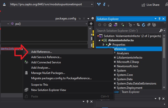 Agregar RestSharp sin tener que instalar las Nuget en framework ...