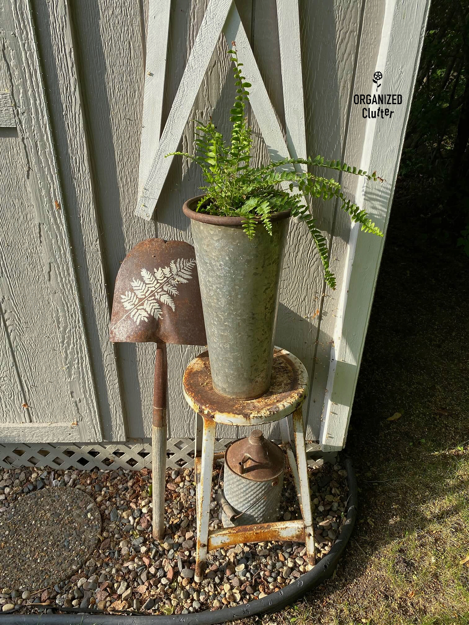 More NEW Galvanized Planters Along The Deck - Organized Clutter