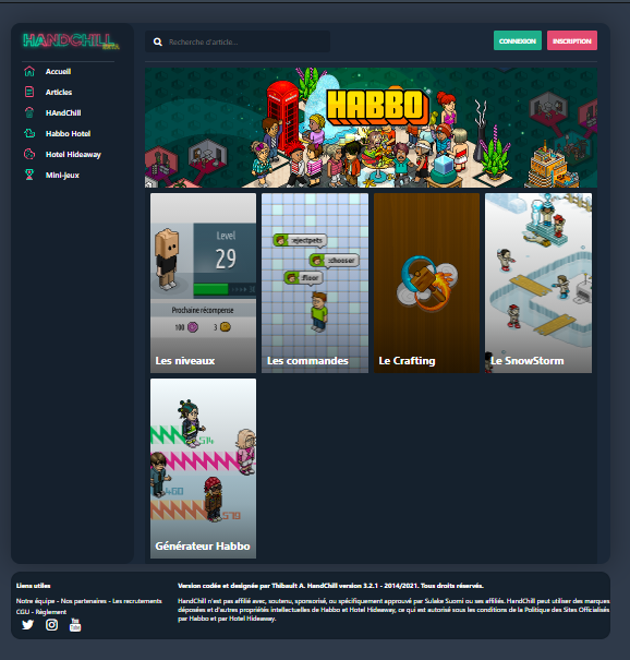 CMS: Habbo Custom Fansite CMS - HandChill Clone CMS by Hugoyin