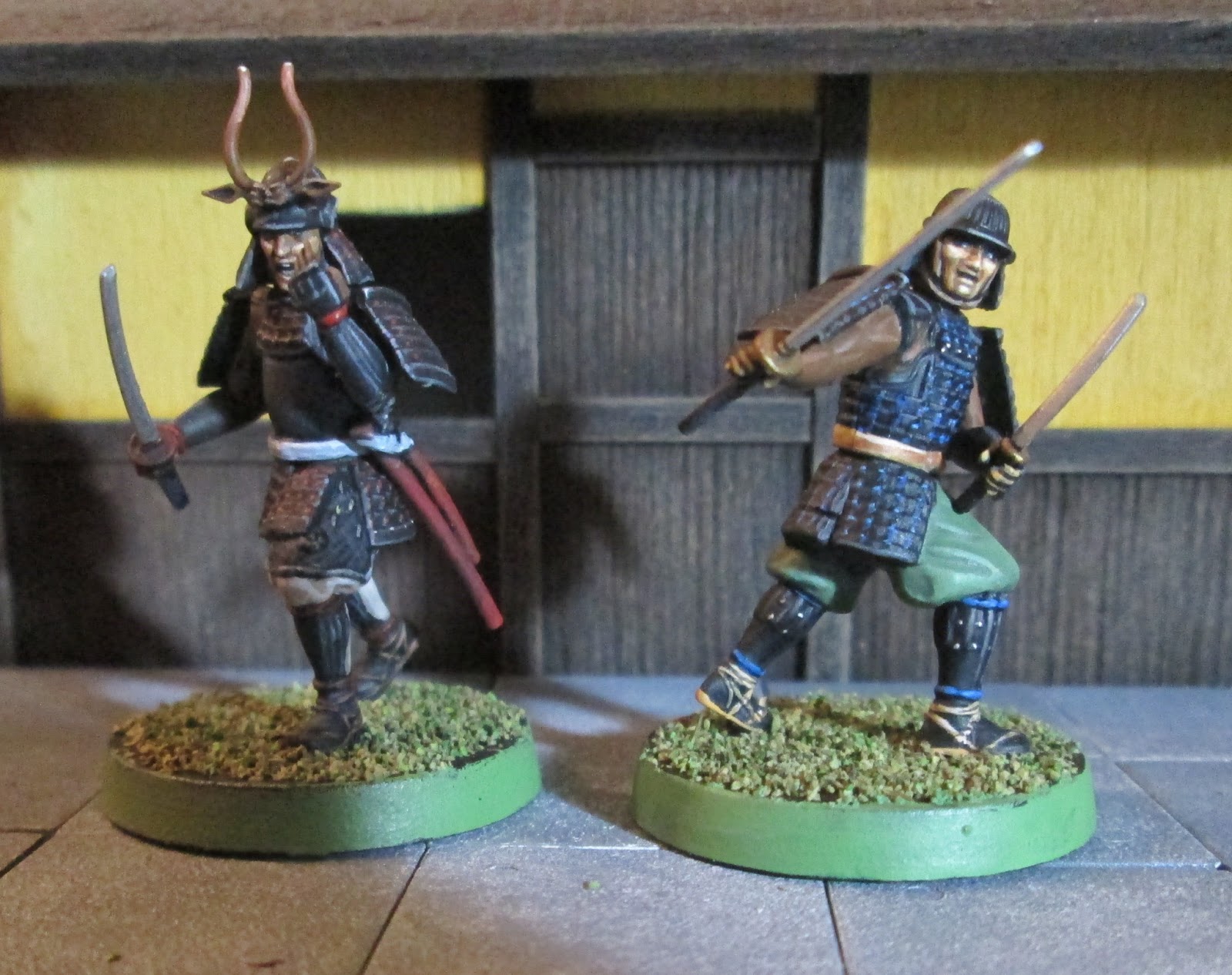 In space no one can hear you paint: Some painted Wargames Factory samurai
