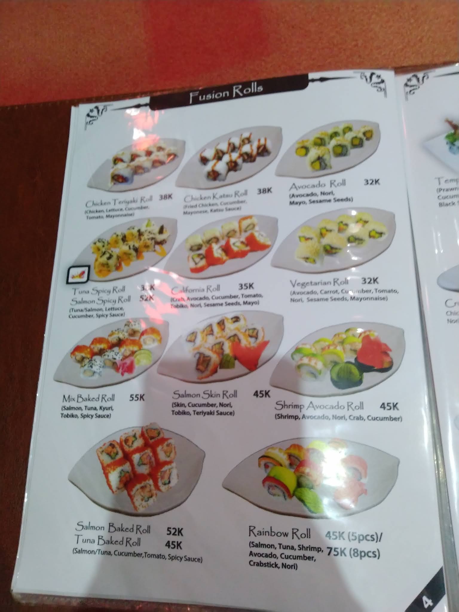 Review dan harga menu makanan di Sushi Kawe Denpasar Bali tempat makan ...