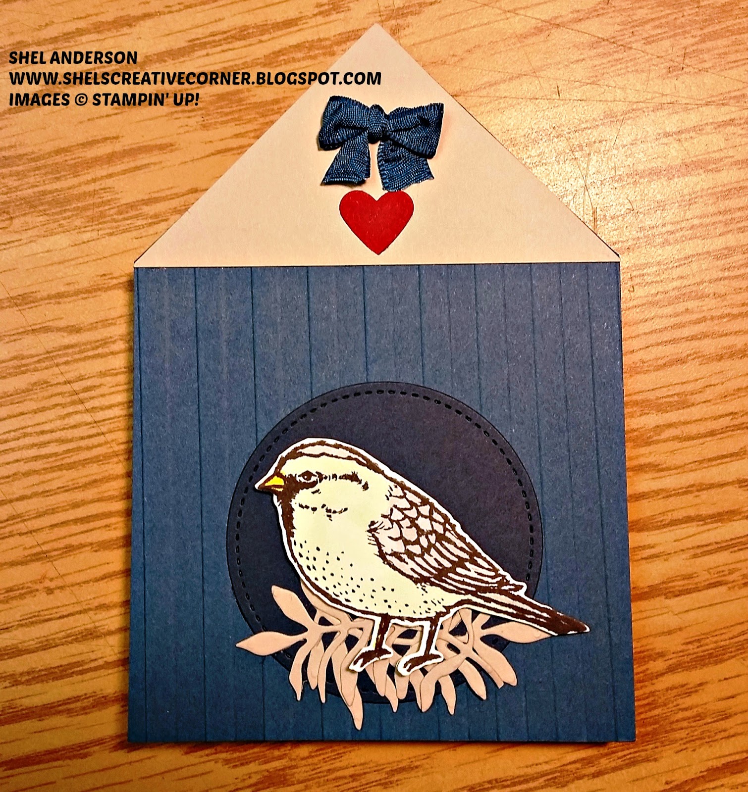 STAMP WITH SHEL : 4.20.2017...Bird House Card...