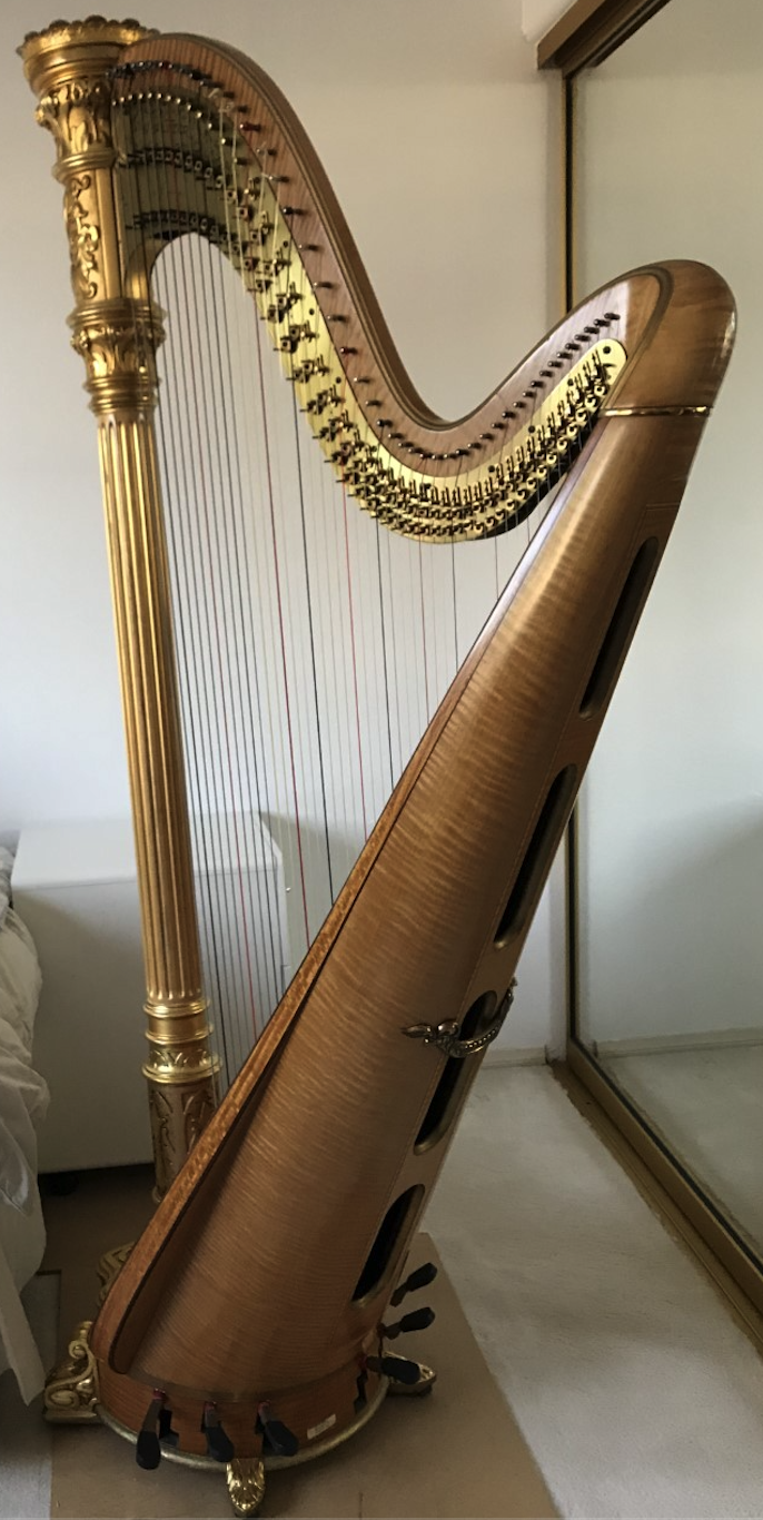 Gold Pedal Harp