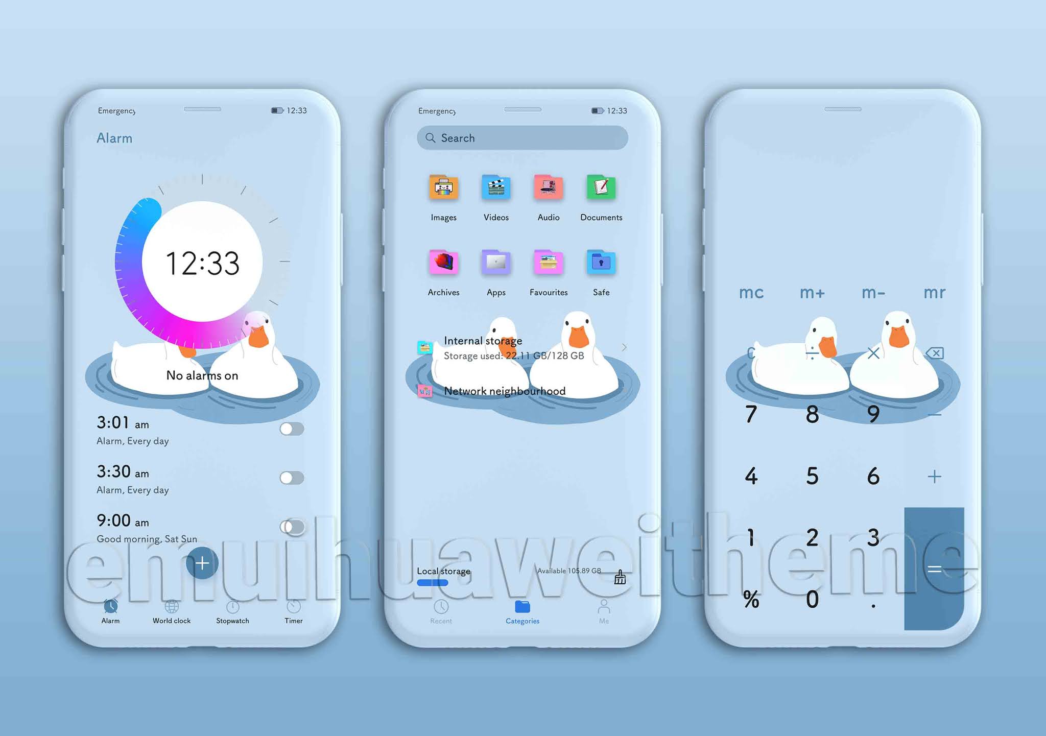 Duck EMUI Theme | A Clean and Attractive Icons Pack For All Huawei Device