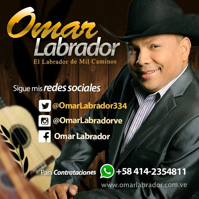 Omar Labrador y su promocional "Con La frente en alto"