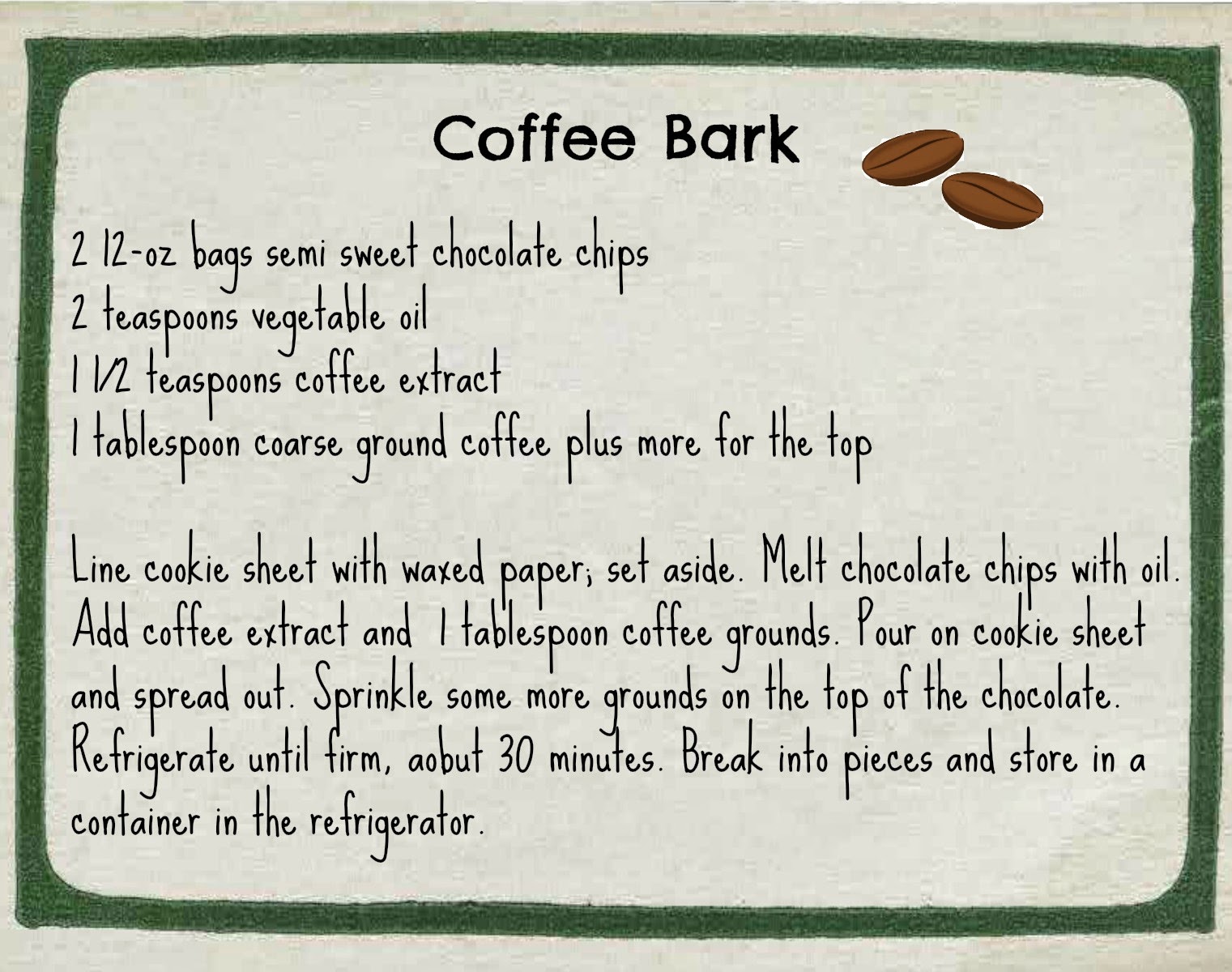 Kati's Corner: Coffee Bark