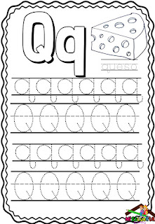 trazo de las letras del abecedario