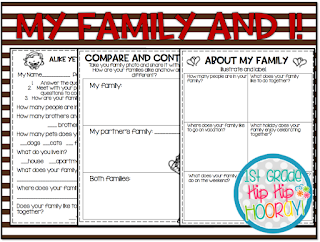 1st Grade Hip Hip Hooray!: My Family and I