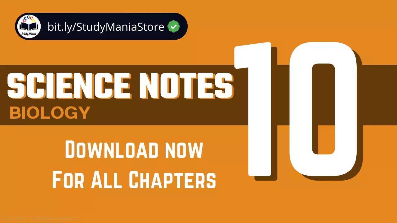 Science Biology Short Notes Class 10 All Chapters PDF