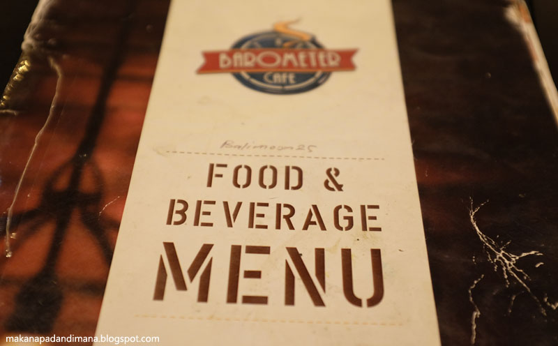 Daftar Menu Barometer Cafe Denpasar Bali - Makan apa dan dimana?