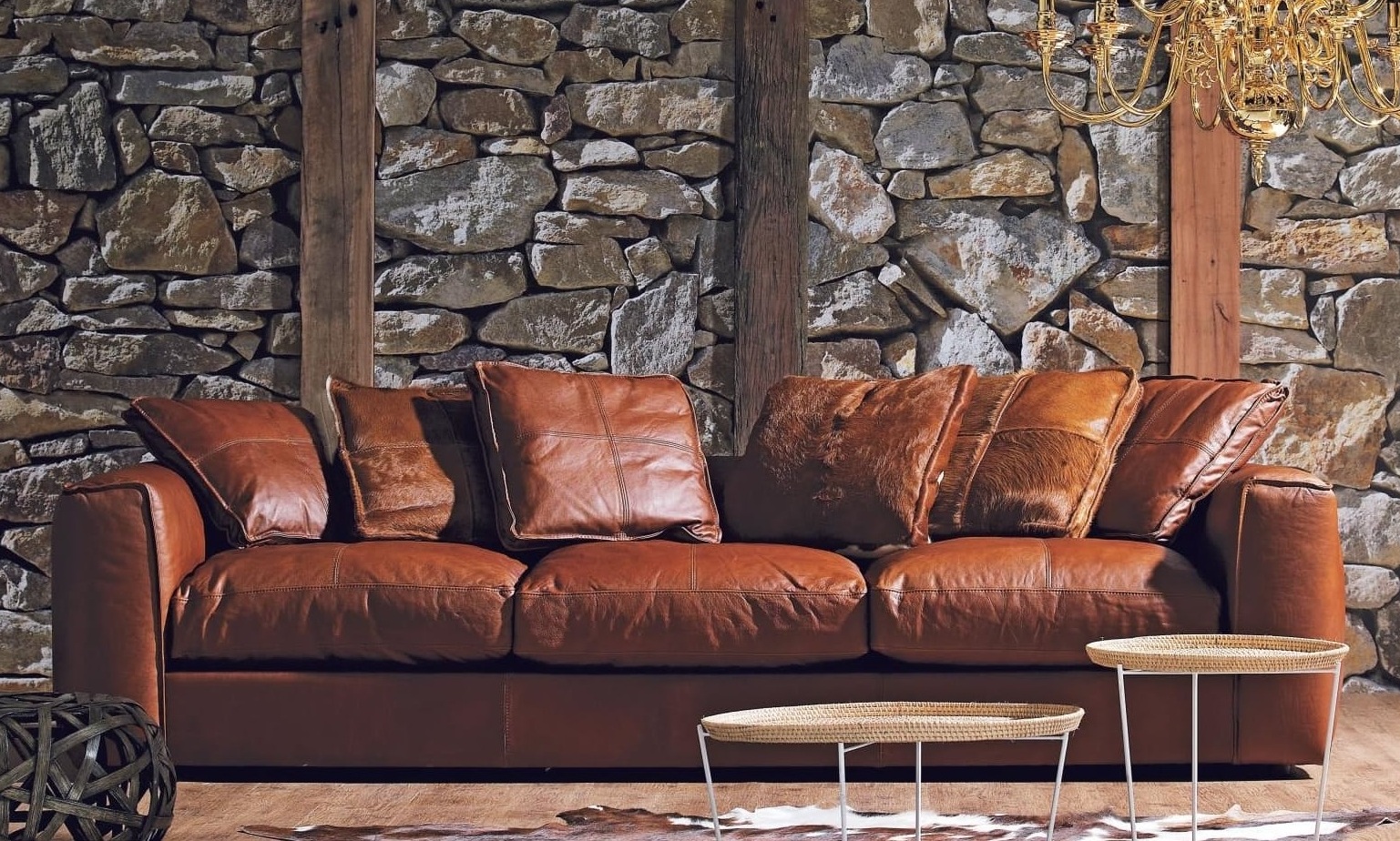 SOFA KULIT ASLI MINIMALIS TYPE 3 SEAT