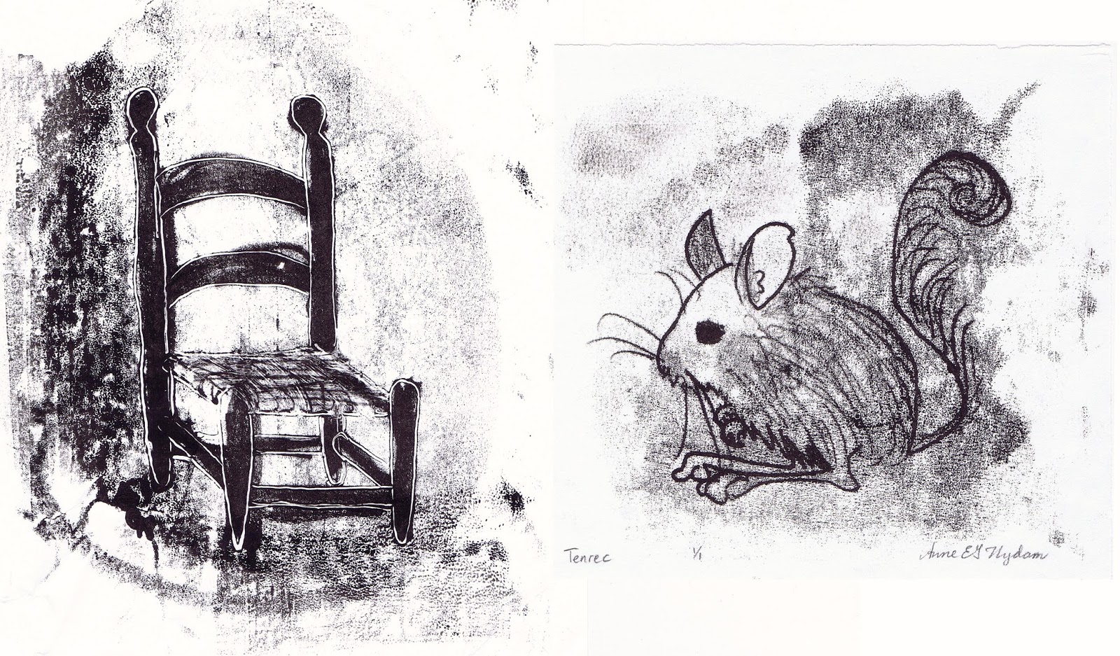 Black and White: Trace Monotypes