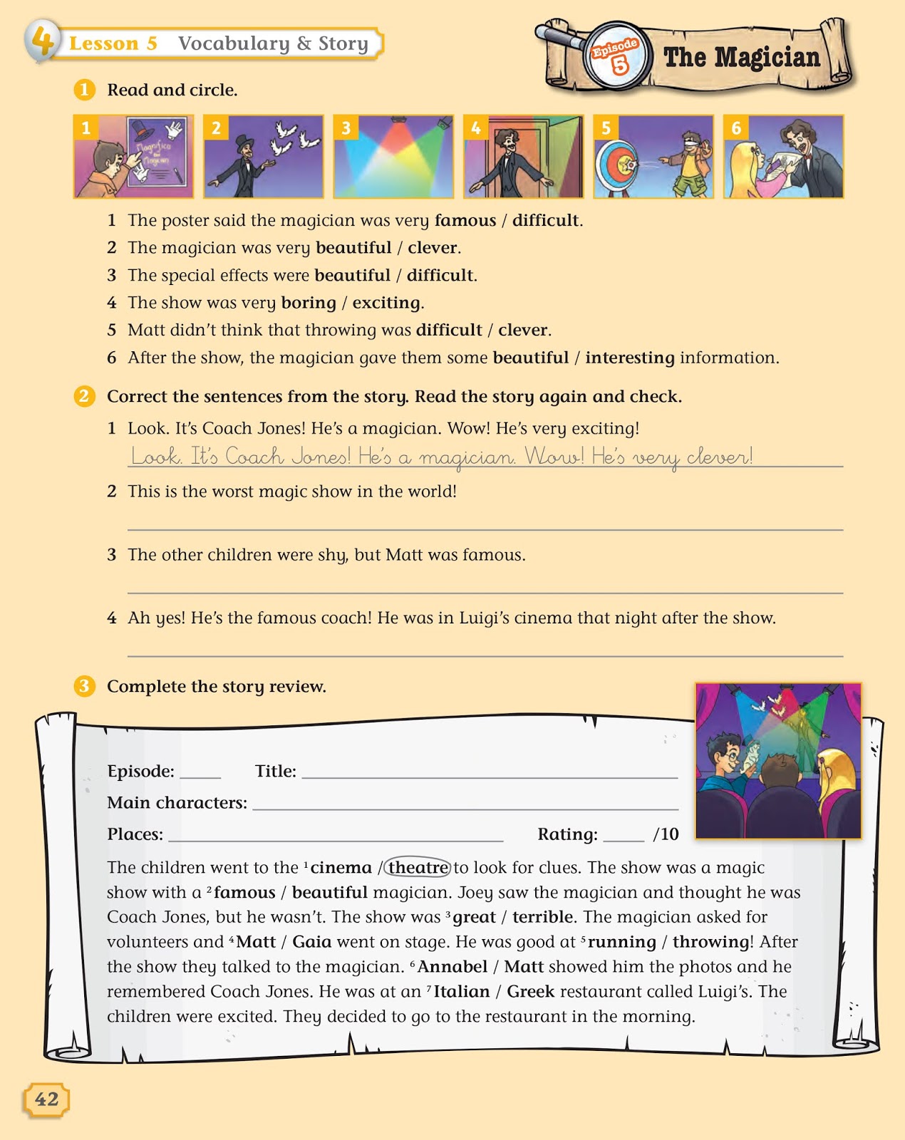 English corner: 6th Class