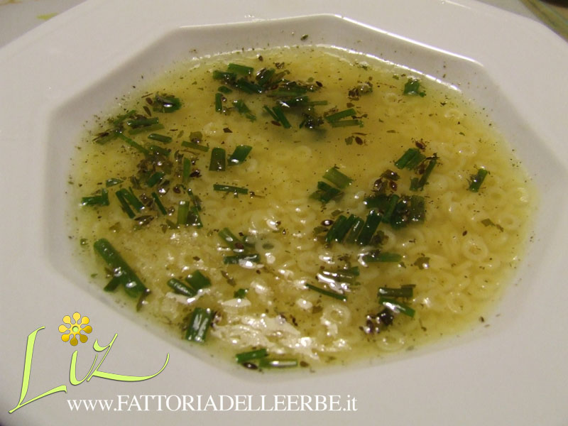 FATTORIA DELLE ERBE: BRODINO CON SEMI DI ANETO ED ERBA CIPOLLINA