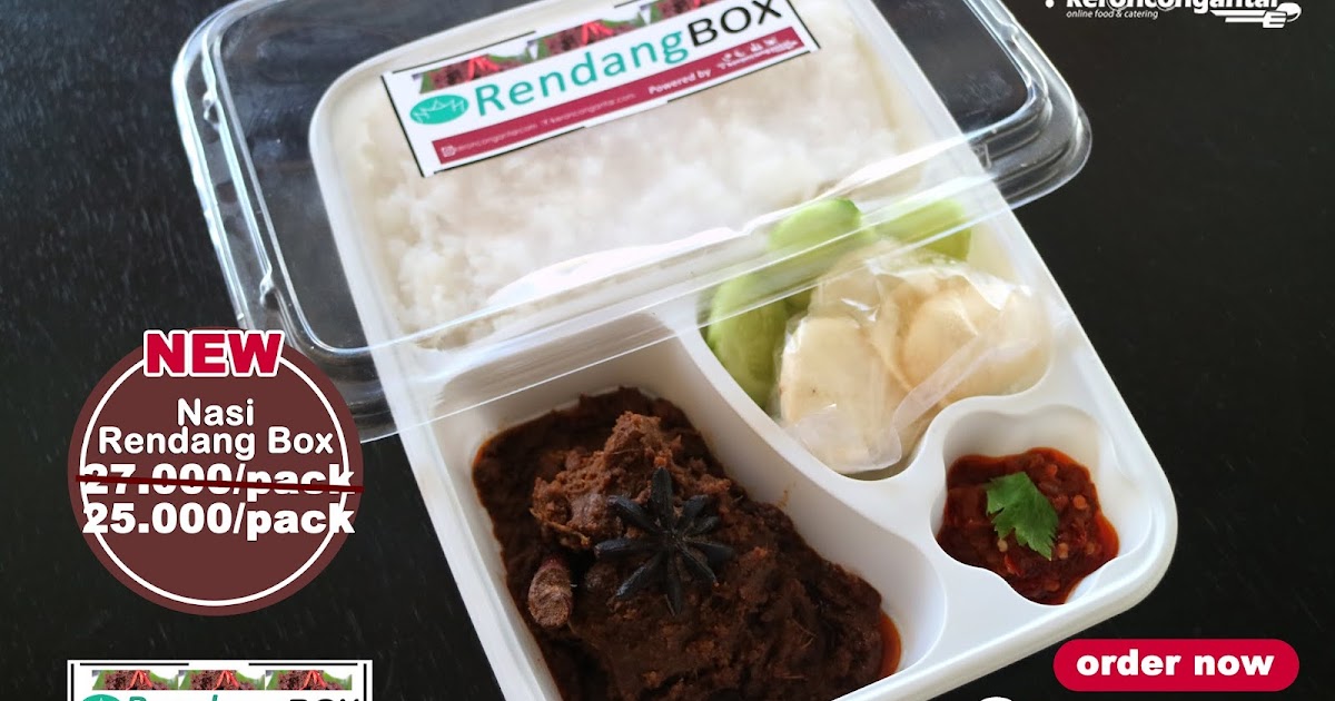 NASI RENDANG BOX Rp.27.000 Rp.25.000 004 Min.5 Pack - Keroncongantar ...