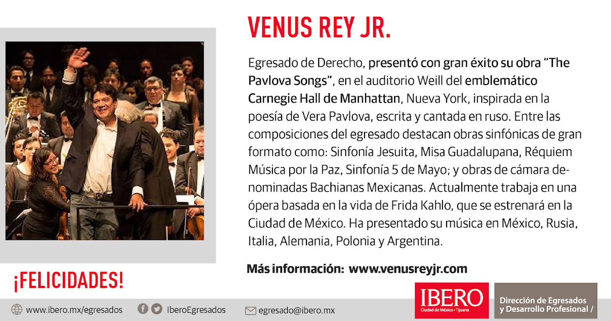 Orgullo Ibero: Venus Rey Jr