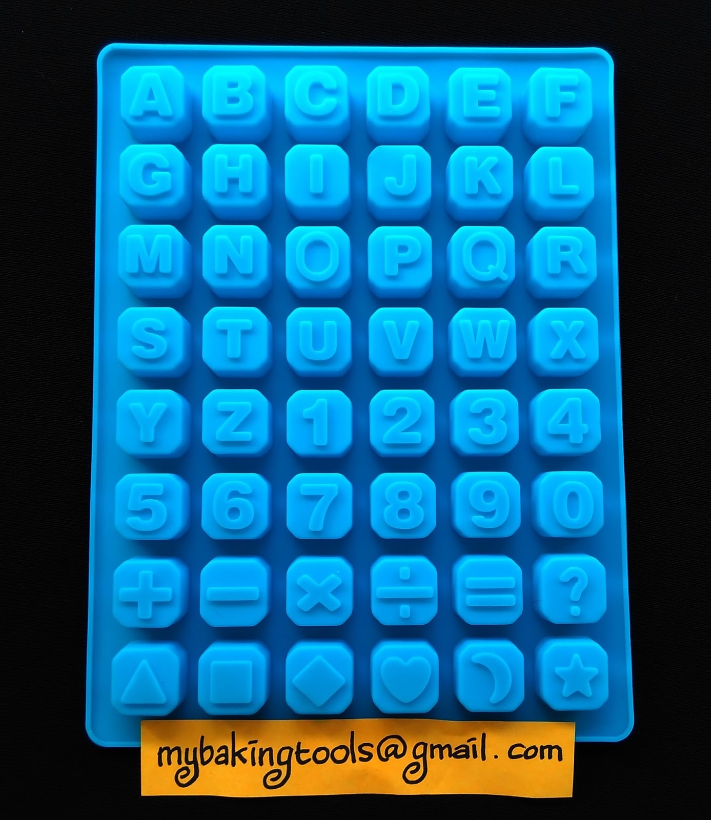 mybaking tools: Alphabet & Number Silicone Mould