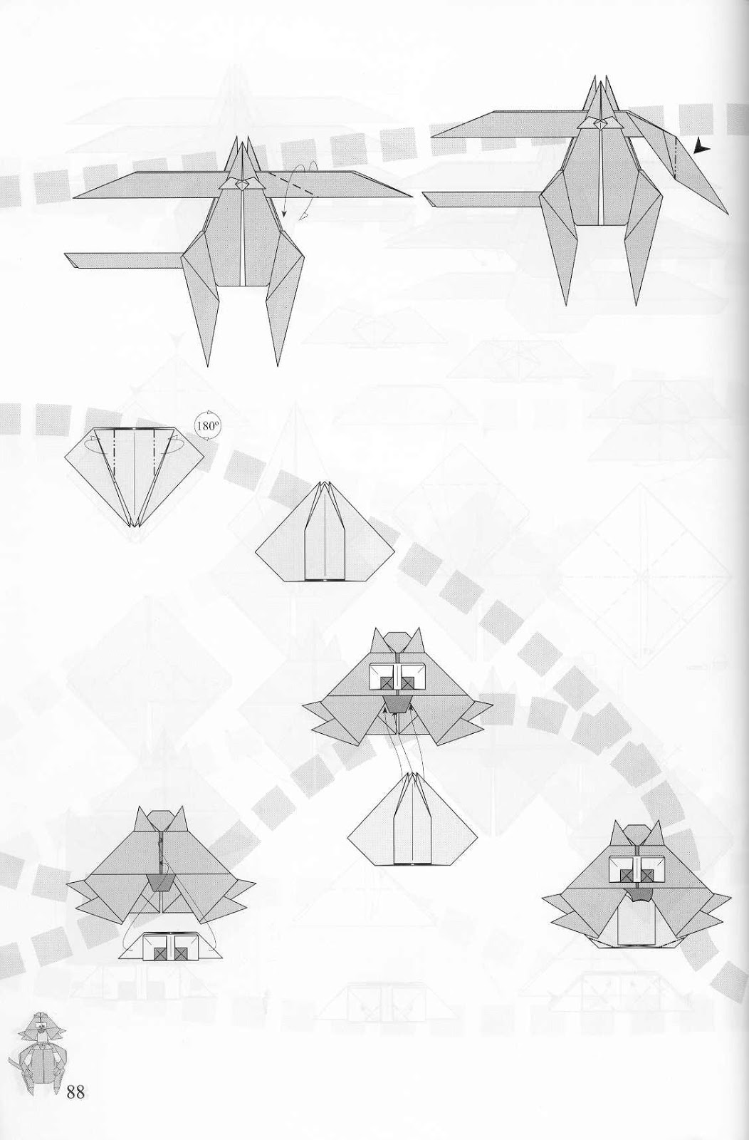 Origami Cartoon 3-Halle - Ruby Book Origami