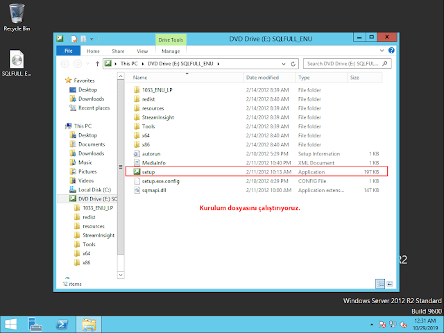 Microsoft SQL Server 2012 Kurulumu - Mustafa Sabri OĞUZ