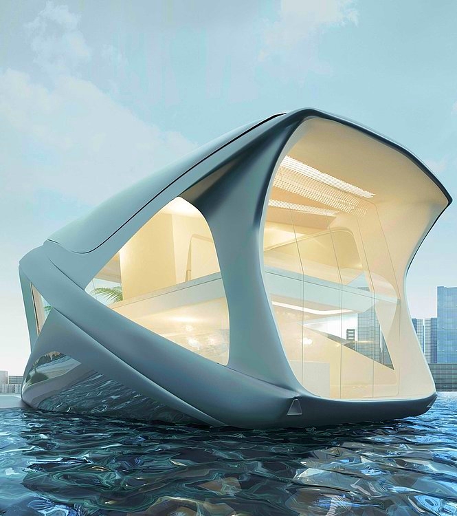 Ocean Community - Prefab Floating Home Concept: Prefab Modular Homes ...
