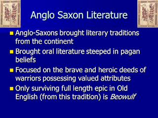 English Literature : Anglo-Saxon literature
