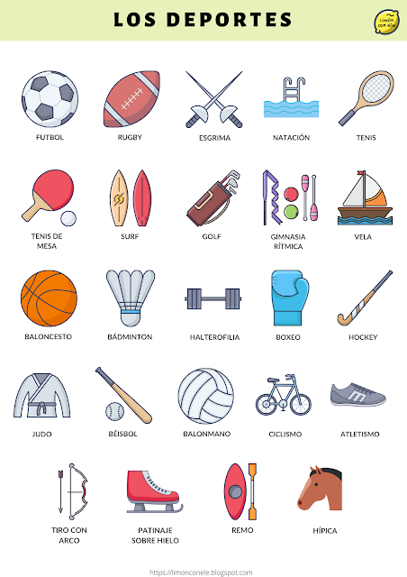 Deportes - Juegos Olímpicos - Vocabulario y actividades