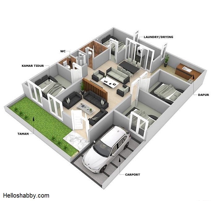 6 Floor Plans Design Ideas For Cozy Home ~ HelloShabby.com : interior ...