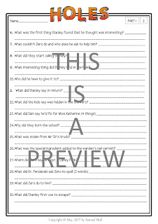 Holes (2003) - Movie Questions + Summary writing Activities ~ Movie ...