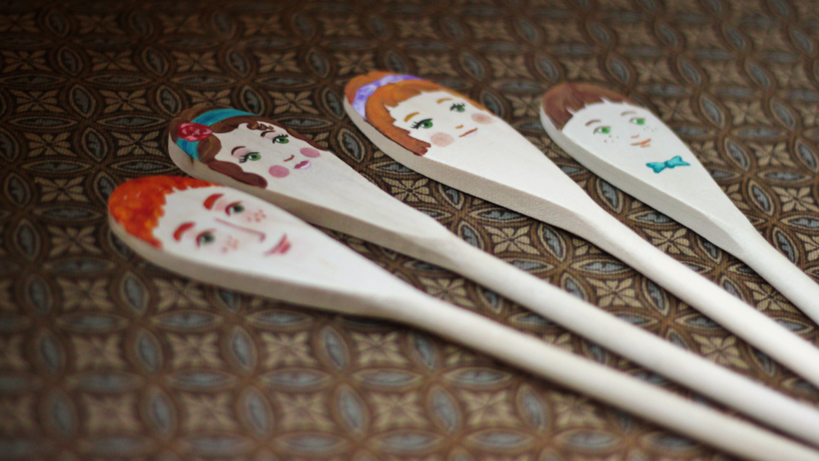 bedtime tales: Wooden Spoon Puppets