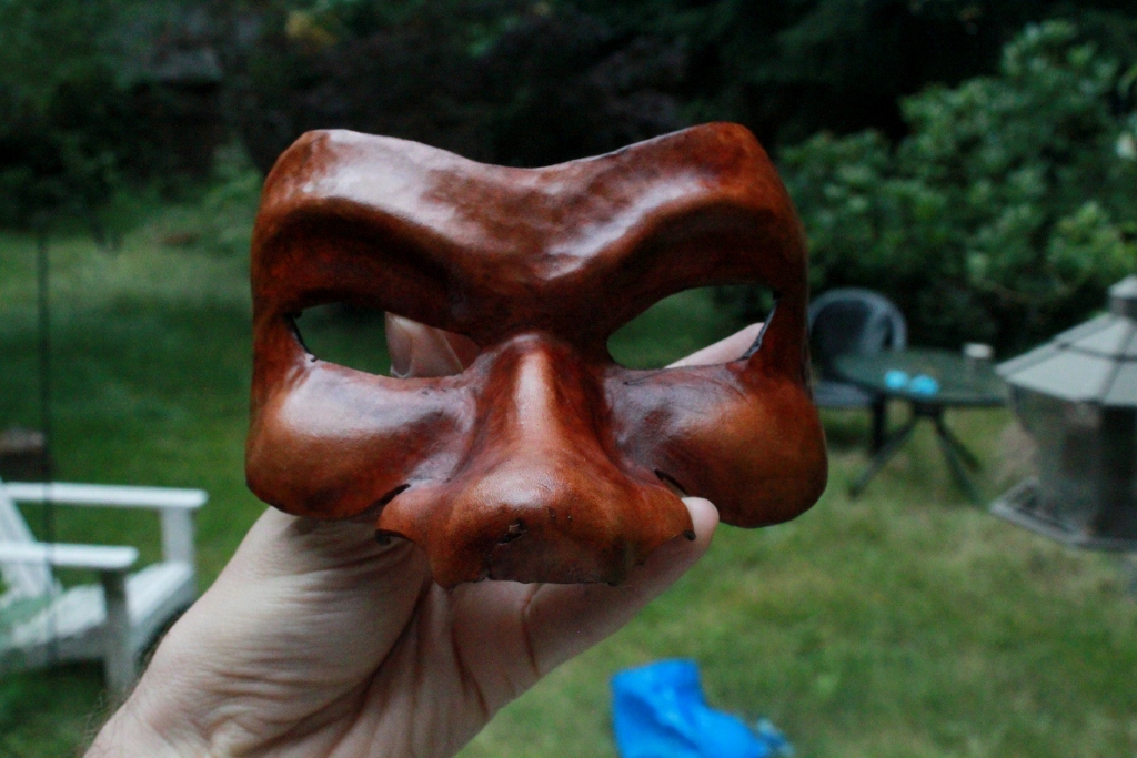 Garb For Guys: Leather mask making: Sculpting with reluctant media