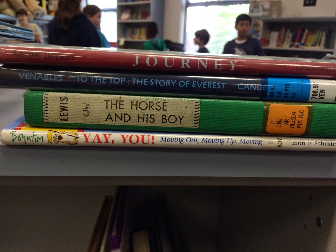 Ridgecrest Elementary Library Blog: Book Spine Poetry - Room 18