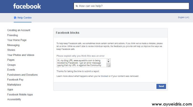 Facebook blocked website | Cara mudah selesaikan | AYUE IDRIS