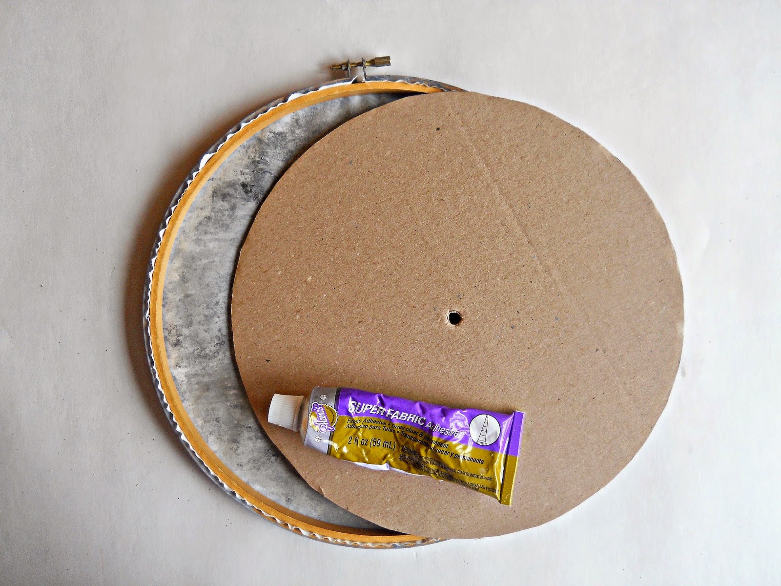 Fabric Moon Clock DIY - Running With A Glue Gun