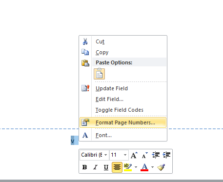 Customize Page Number and Orientation
