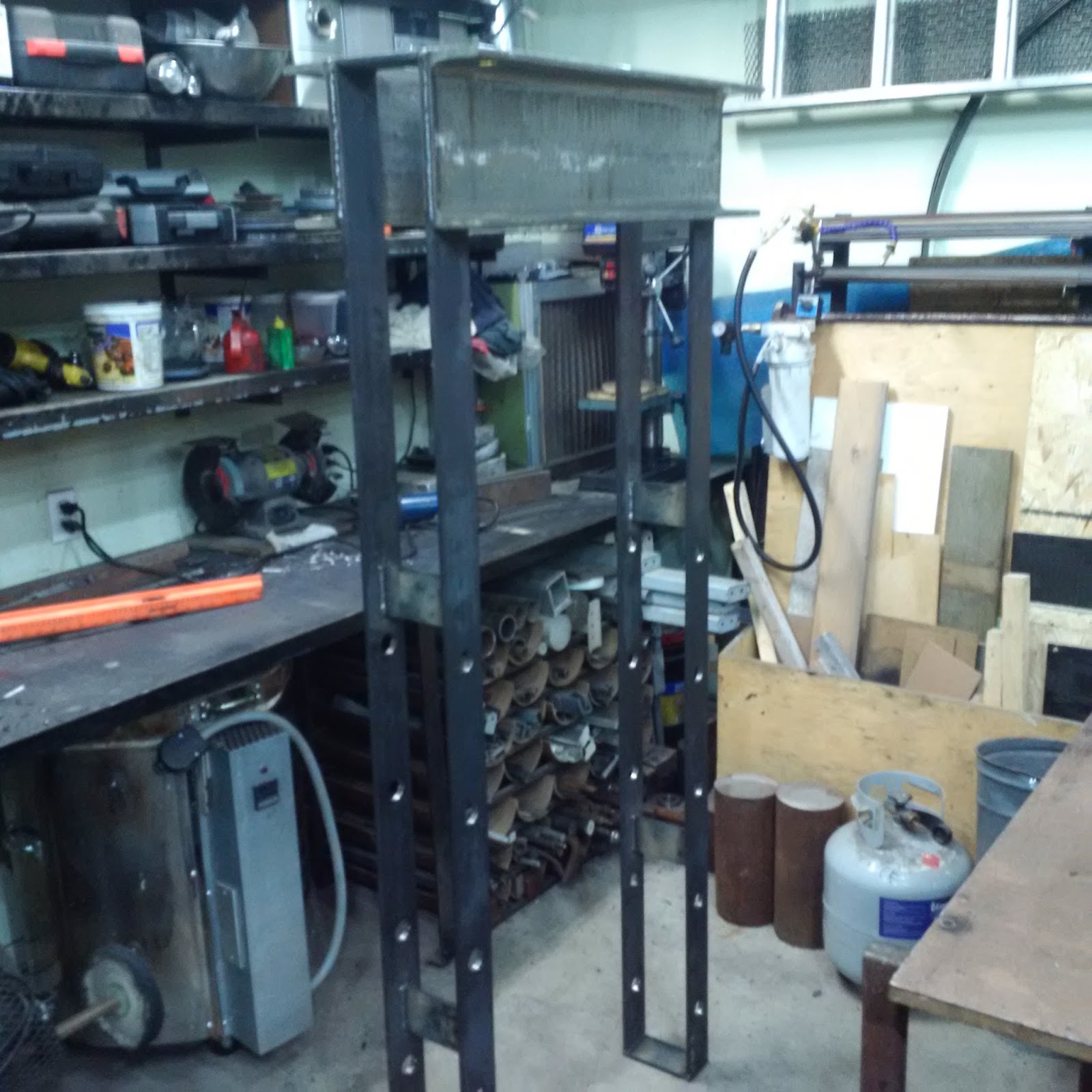 Another Day Another Project: DIY 20-Ton Shop Press With Upside Down ...