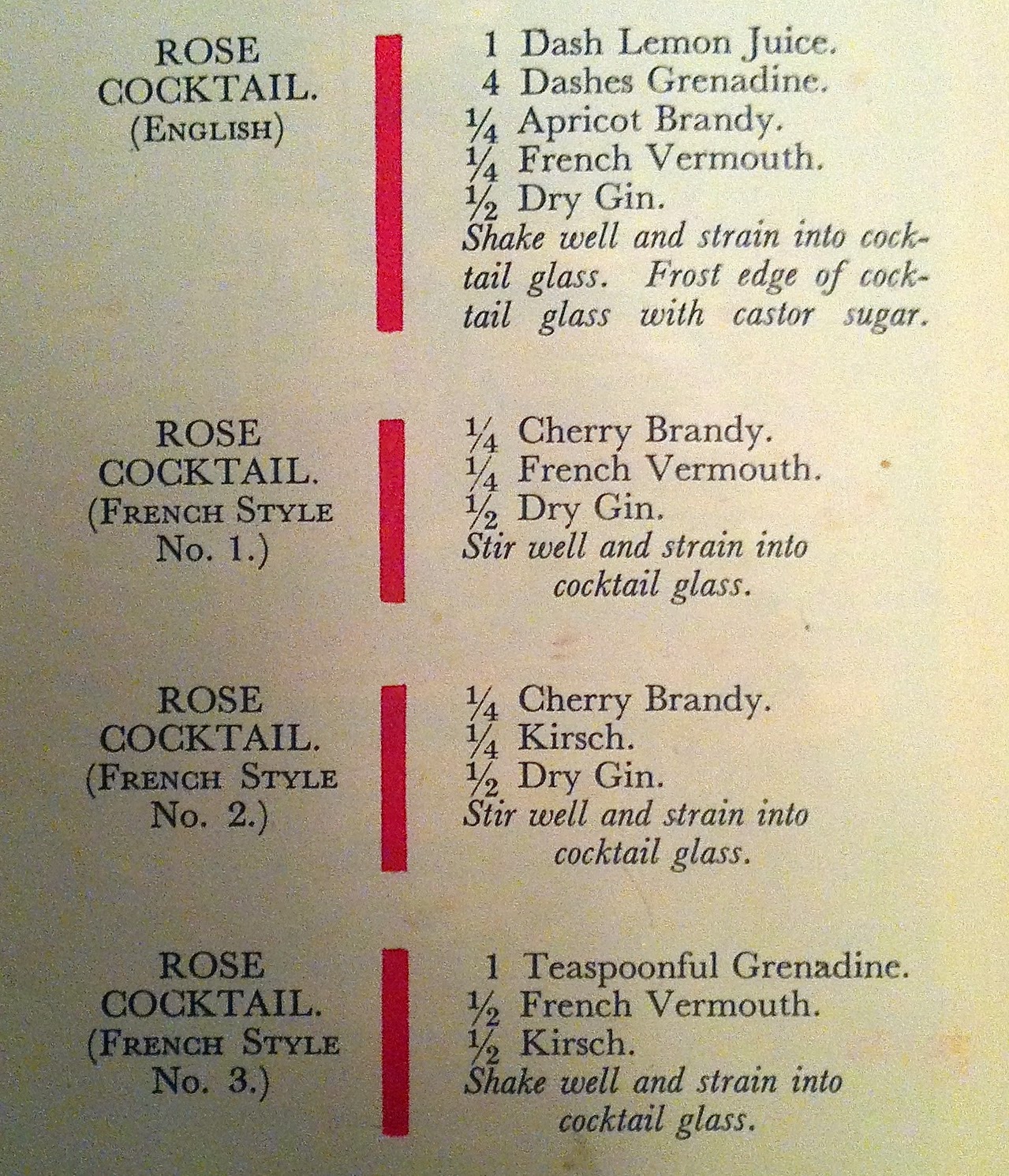 Everythinginthebar: Rose Cocktail