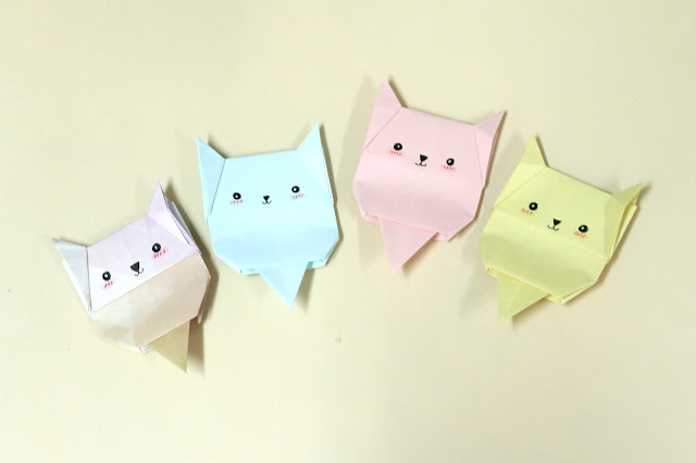 Tutorial #134: Origami Cat Bookmark | The Idea King