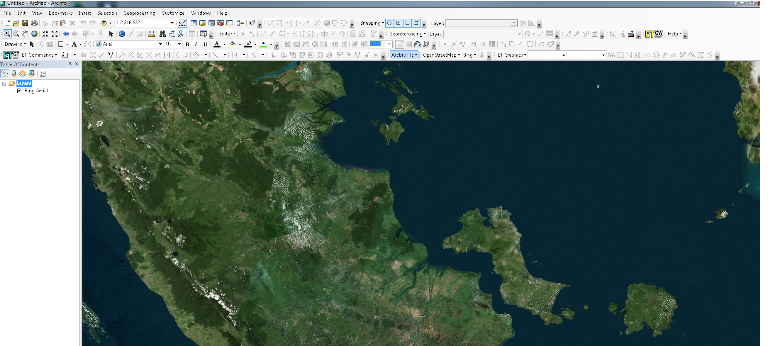 Download Citra dengan ArcGIS Menggunakan software ArcBlueTile ...